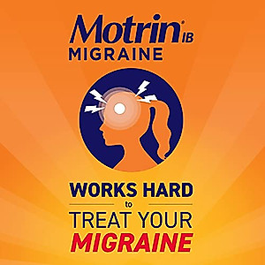 Motrin IB Migraine Liquid Gel Caps, Ibuprofen 200 mg, Migraine Relief Medicine, 80 Ct