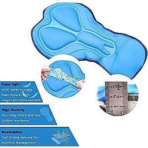 Men's Mountain Bike Shorts 3D Padded Bicycle MTB Shorts Loose-fit Lightweight MTB Cycling Shorts (All Black-M)