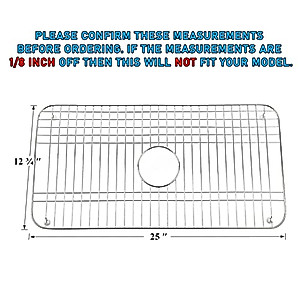 UPGRADED Lifetime Appliance K-6517-ST Bottom Basin Stainless Steel Rack Compatible with Kohler Bakersfield Sink - Upgraded