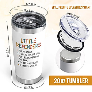 Palorix Gifts for Women - 20 oz Stainless Steel Insulated Coffee Tumbler with Lid - Christmas Birthday Retirement Inspirational Encouragement Motivation Gifts for Women Friends Coworkers