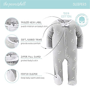 The Peanutshell Newborn Clothes & Accessories Set | 30 Piece Layette Gift Set | Fits Newborn to 3 Months | Elephant & Funny Sayings