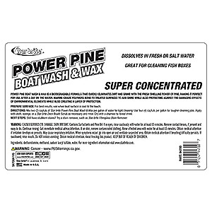 STAR BRITE Power Pine Wash & Wax - Concentrated Marine Grade Formula for Boats, Cars & More - Clean, Shine, UV Protect & Shed Stains in One Step - 128 OZ Gallon (094700)