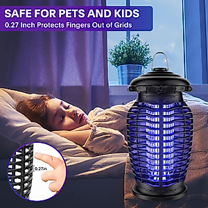 Bug Zapper - Mosquito Trap - Gnat Killer Insect Fly Zappers,Electronic Insect Killer for Home Backyard Patio
