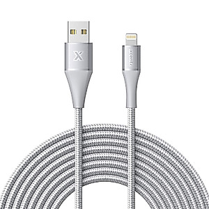 XCENTZ Phone Charger 10ft, MFi Certified Lighting Cable, High-Speed Phone Cable with Premium Connector for Phone 14/13/12/11/X/XS/XR/XS Max/8/7/6/5S/SE, Pad Mini/Air