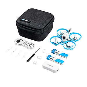 BETAFPV Meteor75 1S Micro FPV Whoop Drone Quadcopter for FPV Racing Freestyle Flight Indoor Outdoor Fly Up to 6 Minutes with F4 1S 5A Flight Controller 0802SE 19500KV Motor C03 Camera - Frsky