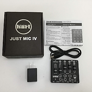 Maker hart Just Mic 4 mini Microphone Mixer 4 channels/Portable Phantom power/Audio Interface