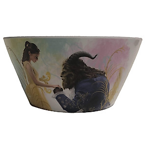 Zak Designs Kid's Soup Bowl and Bundles with Plates (Bowl 2 Pack, Beauty and the Beast)