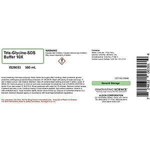 ALDON Innovating Science Tris-Glycine-SDS Buffer 10X, 500mL - The Curated Chemical Collection