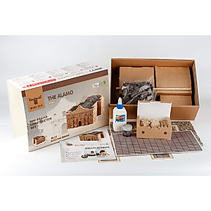 Wise Elk Toy Fort Alamo Construction Set, Real Plaster Bricks, Gypsum Reusable Building kit, 510 Pieces, Educational Gift (70491)