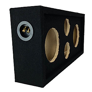 Q Power Car Audio Subwoofer Enclosure Box Chuchero for 6.5" Mids and 3" Tweeters