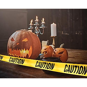 Premium Yellow Caution Tape 3 inch x 1000 feet, Bright Yellow w/Bold Black Text, 3" Wide for Maximum Readability, Strongest & Thickest Tape for Danger/Hazardous Areas