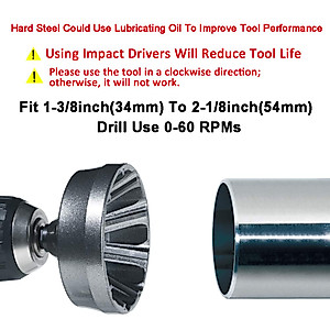 ORXPLUS Tools 2 PCS Deburring External Chamfer Tool, Tungsten Blade, Deburring Drill Bit, Remove Burr Tools