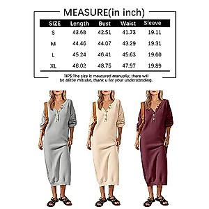 LILLUSORY Long Sweater Dress for Women 2023 Winter Oversized Pullover Plus Size Knit V Neck Sweaters Waffle Knitted Maxi Dresses Black