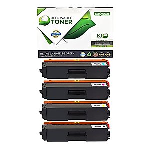Renewable Toner Compatible Toner Cartridge Replacement for Brother TN-310 TN310 TN310C TN310M TN310Y TN310BK Printers HL-4150CN MFC-9460CN 9970CDW (Pack of 4 Cyan Magenta Yellow Black)