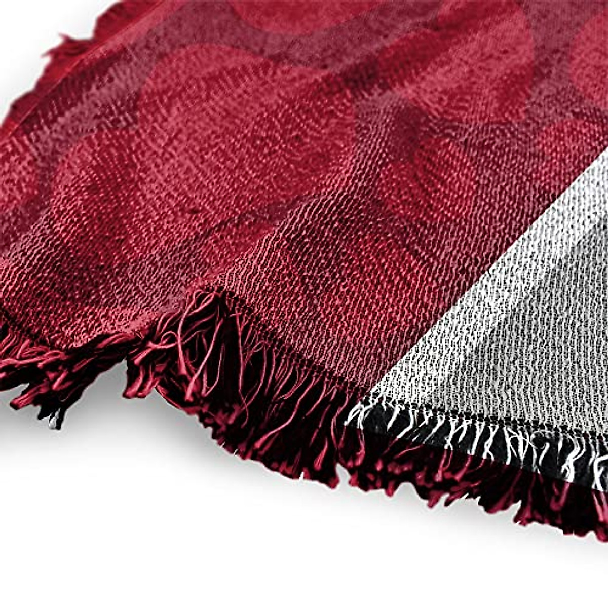 LOGOVISION I Love Lucy Blanket, 50"x60" Time After Time Woven Tapestry Cotton Blend Fringed Throw