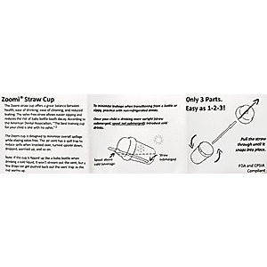 nuspin kids 8 oz Zoomi Straw Sippy Cup, Monster Trucks Style