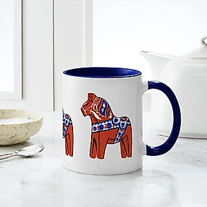 CafePress The Swedish Horse Mug Ceramic Coffee Mug, Tea Cup 11 oz