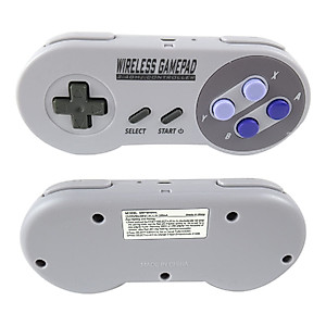 2 Pack Wireless Controller with USB Wireless Receiver for SNES Classic Edition (Mini) / for NES Classic Edition, Gamepad Compatible for Switch Windows iOS Liunx Android Device