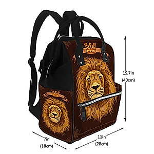 King Lion Diaper Bag Backpack Multifunction Waterproof Large Back Pack Maternity Baby Nappy Bags Large