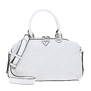 GUESS Hassie Soho Satchel White One Size
