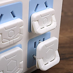 Outlet Covers (40 Pack), with Hidden Pull Handle, Baby Proofing Plug Covers, 3-Prong Child Safety Socket Covers, Electrical Outlet Protectors, Kid Proof Outlet Cap (3 Prongs, 40 Pcs)