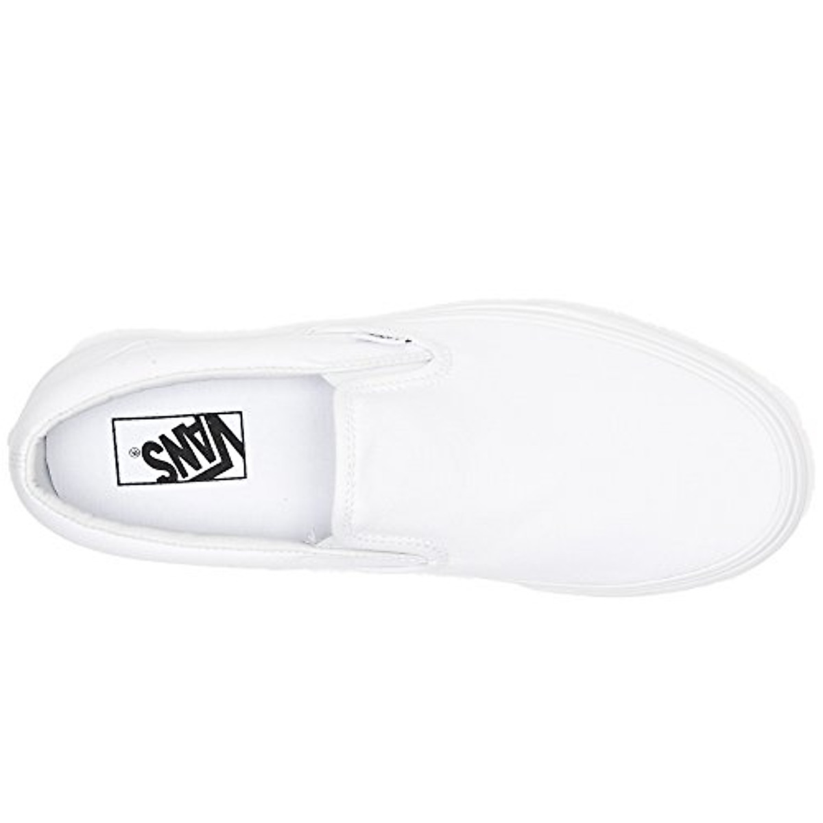 Vans Slip On, True White, Size 5 Men/ 6.5 Woman, 6.5 Women/5 Men