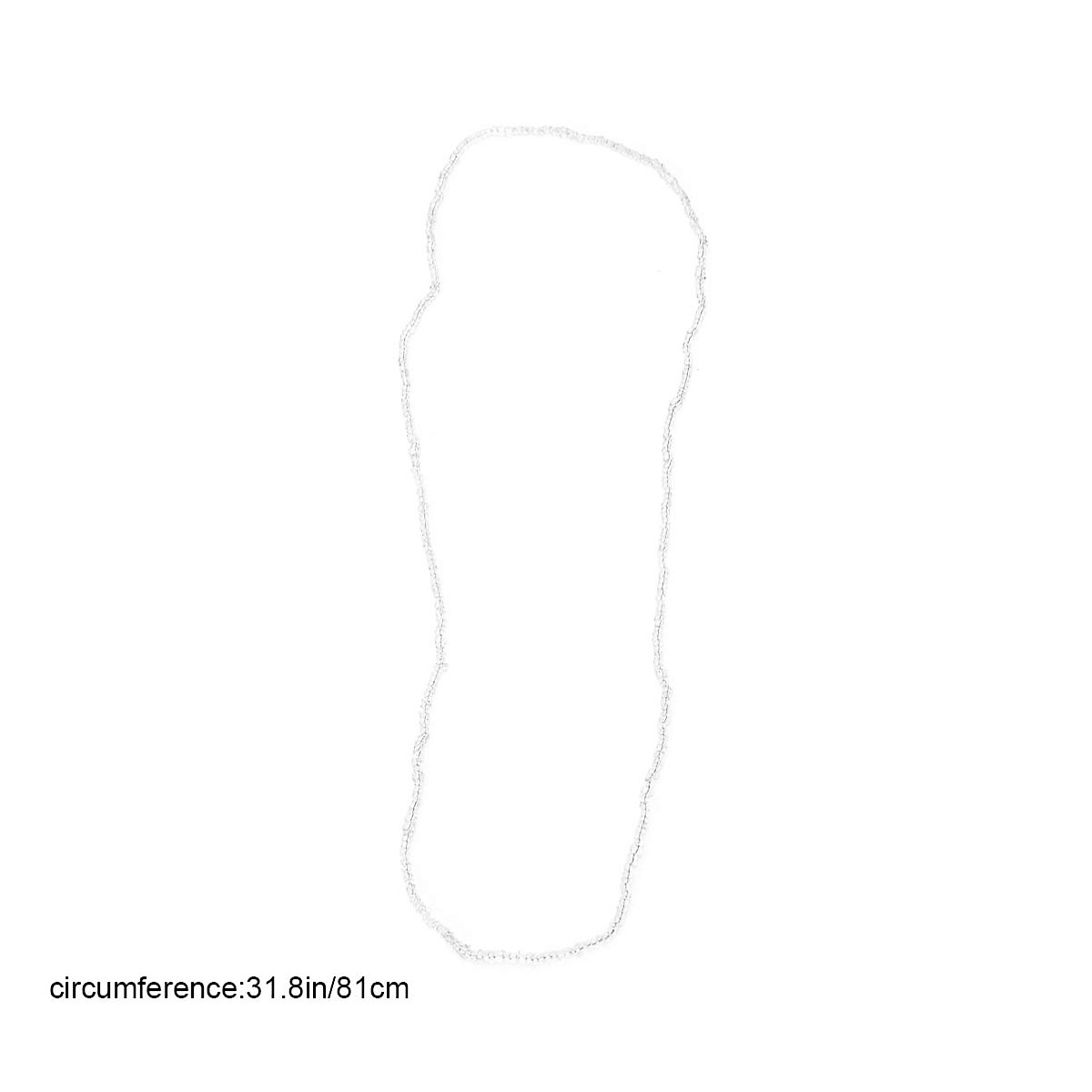 Happyyami 2Pcs Waist Beads Boho African Belly Chain Pregnancy Beach Body Chain Summer Bikini Jewelry for Woman Girl (Silver White)