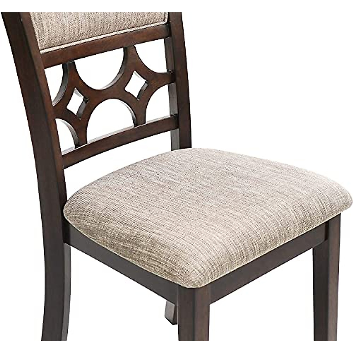 New Classic Furniture Mitchell 5-Piece Dining Set with 1 Table and 4 Chairs, Brown Cherry