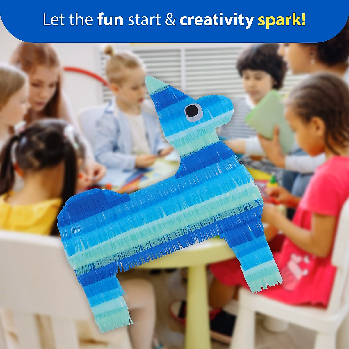 Captain Décor 6 Crepe Paper Streamers Rolls, 492ft Value Pack of Unique 6 Blue Streamers – Each Roll 82 Feet Long & 1.8 Inch wide – Wonderful Decoration for Party, Birthday, Wedding, Other Celebration