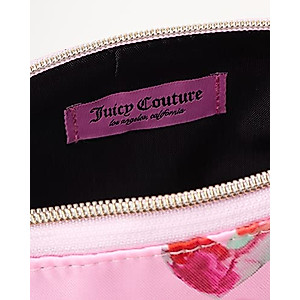 Juicy Couture Women's Toiletries Bag - Cosmetics Dome Bag for Travel, Multifunctional Organizer Pouch, Rainbow Heart
