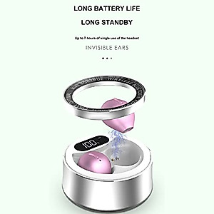Loluka Invisible Earbuds Mini Hidden Wireless Tiny Earbuds for Small Ears Bluetooth 5.0 Smallest for Music Nude