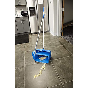 Remco - A Vikan Company 62509 Lobby Dustpan with Broom, Polypropylene/Polyester/Aluminum, 7" X 14" Bin, 37" Handle, Black