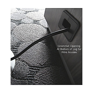 Thaweesuk Shop 24 FT Gray and White Finish High End Modern Executive Rectangle Shaped Conference Table Square Legs Grommets Racetrack Boardroom Meeting Room Desk Office Wood 288''L x 48''W x 30''H