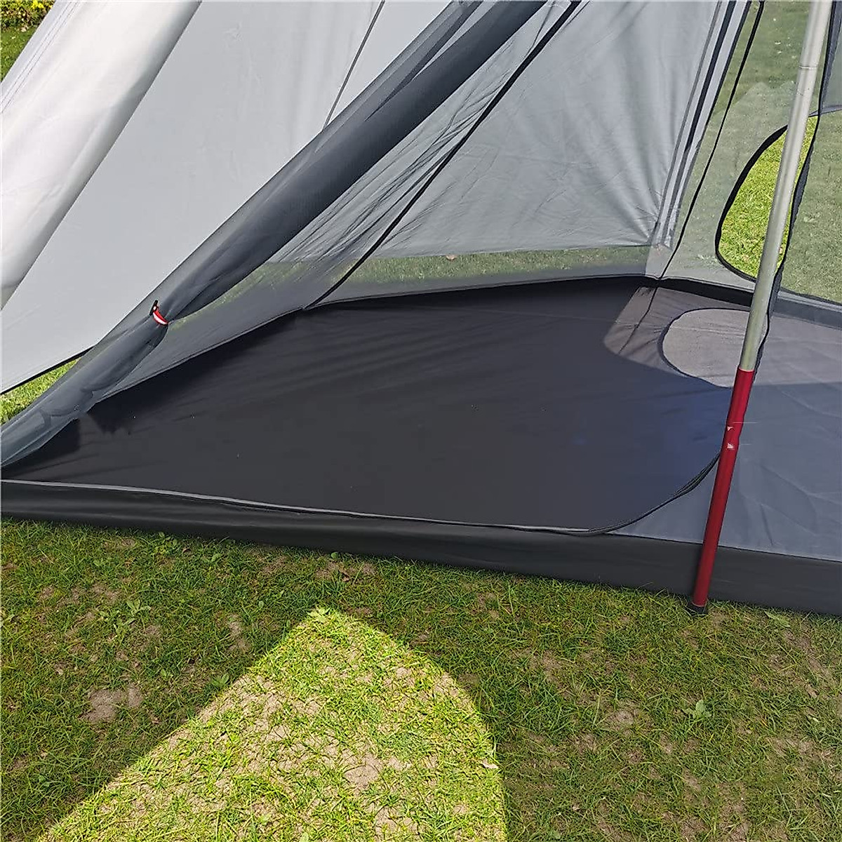 Half Octagonal Mesh Net for 4 Person Tipi Tent 2 Person Mesh Camping and Hiking (Inner Mesh for 1 Person)