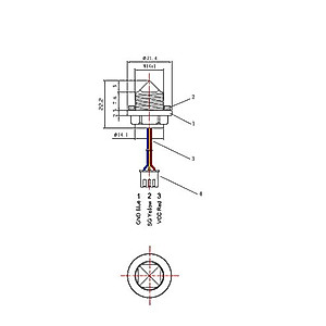 Food Grade Optical Infrared Water Liquid Level Sensor 500mm Cable High Sensibility, Working with Liquid Level Controller(Pack of 3)