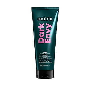 Matrix Dark Envy Toning Hair Mask | For Red Undertones in Dark Brown or Black Hair | Cool, Glossy Finish| Color Depositing | Salon Hair Mask | Packaging May Vary | 6.8 Fl. Oz. | Vegan