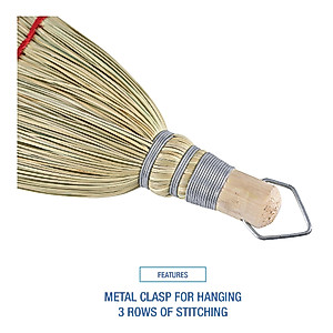 Boardwalk BWK951WC Corn Fiber Whisk Brooms - Yellow (1 Dozen)