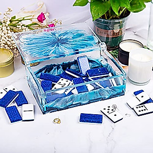 Resin Rectangle Box Mold, Epoxy Resin Silicone Large Storage Container with Lid Set Mould for Casting, Perfect for Dominoes Coffee Pod Jewelry Napkin Candy Cosmetics Trinket Crafts DIY Organizer