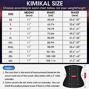 KIMIKAL Corset Waist Trainer for Women Waist Cincher Shapewear Fajas Colombianas Waist Trimmer Tummy Control Steel Bones Tops Bustiers Body Shaper