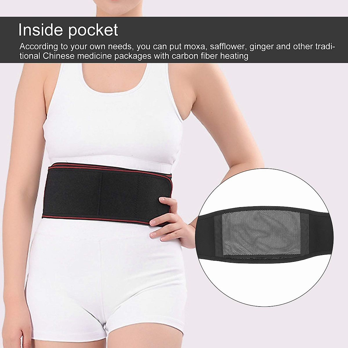 Heating Pad,Heated Waist Belt for Lower Back Pain, Heating Pad Waist,Heating Back Belt Waist Heated Pad Pain Relief Lumbar Support Brace