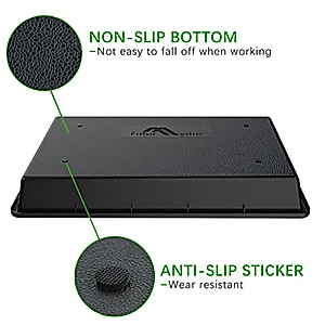 FuturHydro Trimming Tray 150 Micron Screen Keef Pollen & Herb Dry Sifter Tray with 2 Trimming Scissors Harvest Accessories (Black)