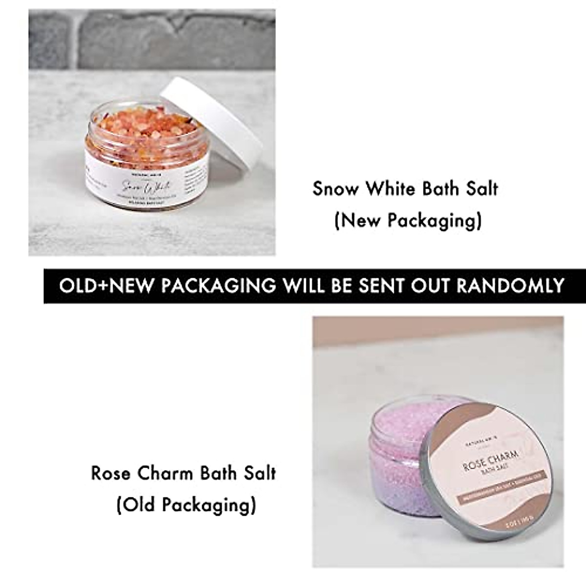 Natural Amor- Spa Gift Set for Women- Luxurious Rose Scent Bath gift for her- 6pc Bath & Body gift including soap bar, bath bomb, bath salt