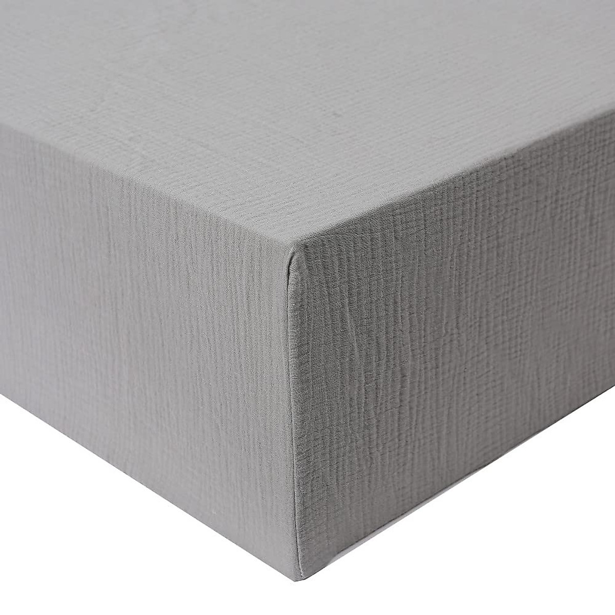 Muslin Changing Pad Cover, 2 Pack Changing Pad Covers, Baby Changing Table Pad Cover Cradle Sheet Soft and Breathable(Pink+Grey) (Pad Cover01)