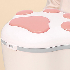 MagiDeal 10KG Large Capacity Food Storage Container, Cereal Rice Flour Dispenser Box with Lids, Sealed Can, Pink