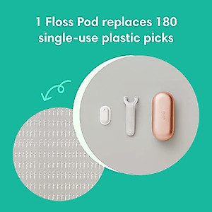 quip Floss Pick Refill Pod, Replaces 180 Single-Use Plastic Picks, Mint