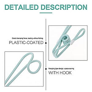 DOITOOL Towel Hooks Towel Hooks 10pcs Windproof Clothespins with Hook Green Clothes Hook Holding Clothes Shoes Socks Gloves for Home Door Wall Cloth Hanger Towel Hook Towel Hook