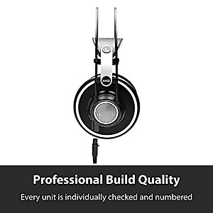 AKG Pro Audio K702 Over-Ear, Open-Back, Flat-Wire, Reference Studio Headphones,Black