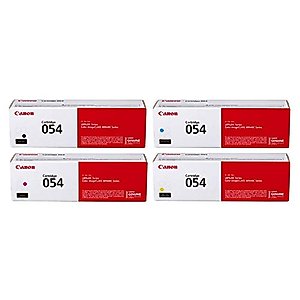 Canon Genuine 054 Complete 4-Color Toner Cartridge Set (CRG-054)