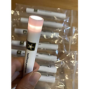 Generic (Pack of 10) U.S. Army Disposable Diagnostic Penlight Medical Nurse Penlight - Batteries Included (White)