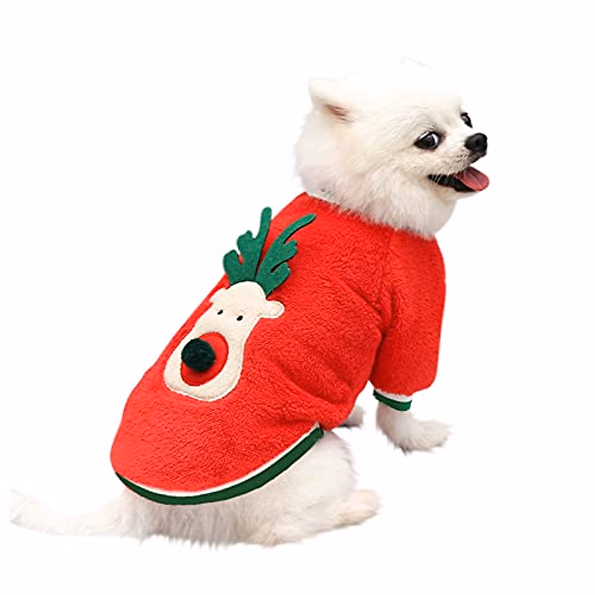 Pajamas for Dogs Christmas Clothes Fleece Cat Coral Costume Two-Legged Cute Girl Dog Clothes for Large Dogs